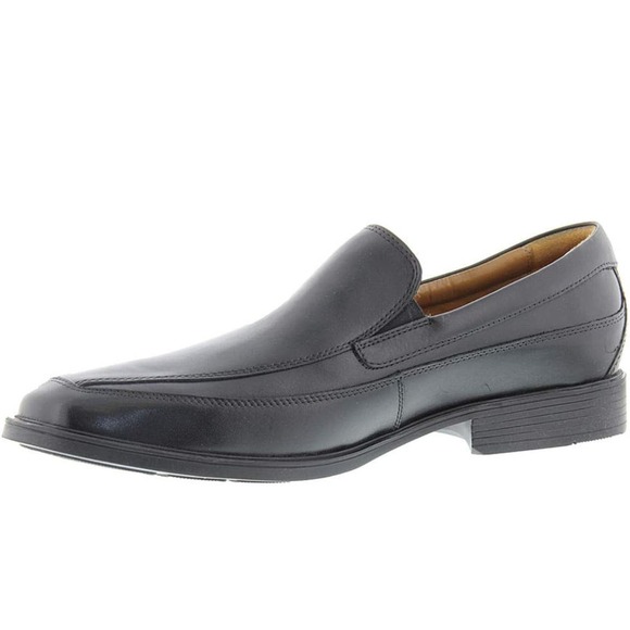 Clark’s | Shoes | Clarks Mens Tilden Free Black Leather Loafers Sz 85 M ...